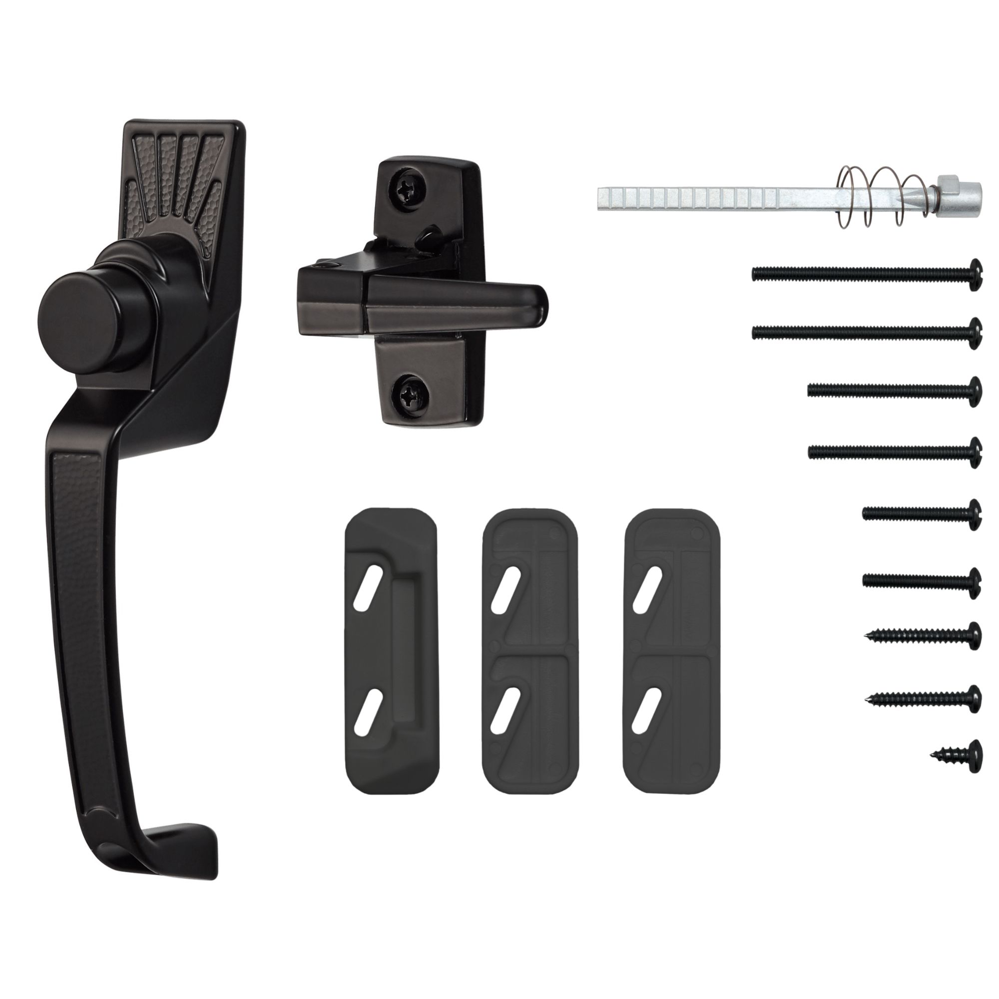 Classic Push-Button Handle Set, Black