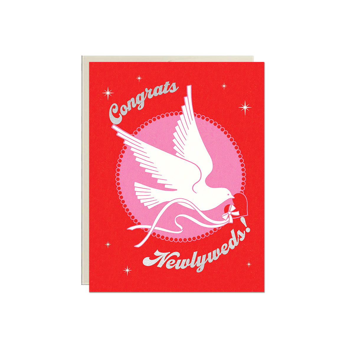 Congrats Newlyweds Dove paper e. clips