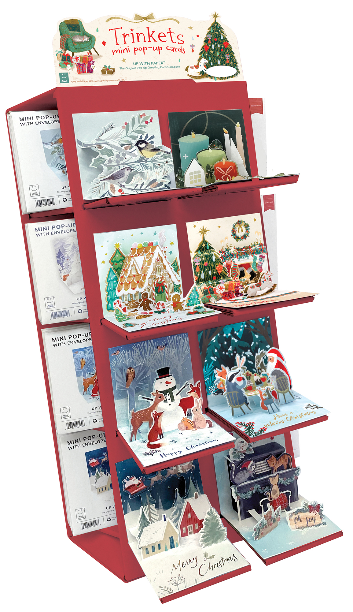 Xmas 2025 Trinket Countertop Corrugate - 111Pc|Up With Paper paper e. clips