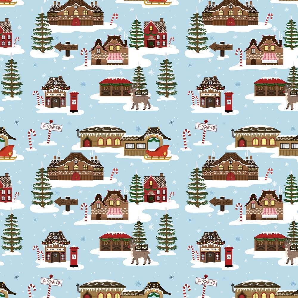 SHEET WRAP North Pole paper e. clips
