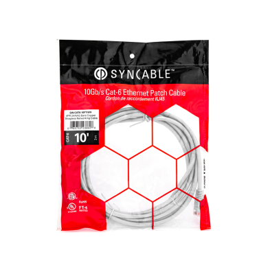 SynCable câble de raccordement moulé RJ45 Cat6 550MHz FT-4 10Gbit/s ...