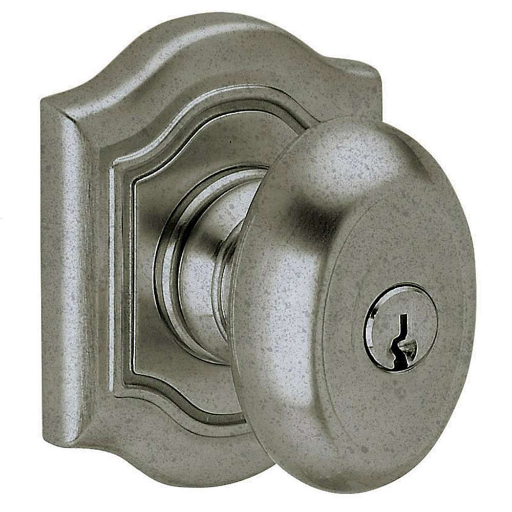 Baldwin Hardware Estate Bethpage Keyed Entry Knob with Bethpage Rose