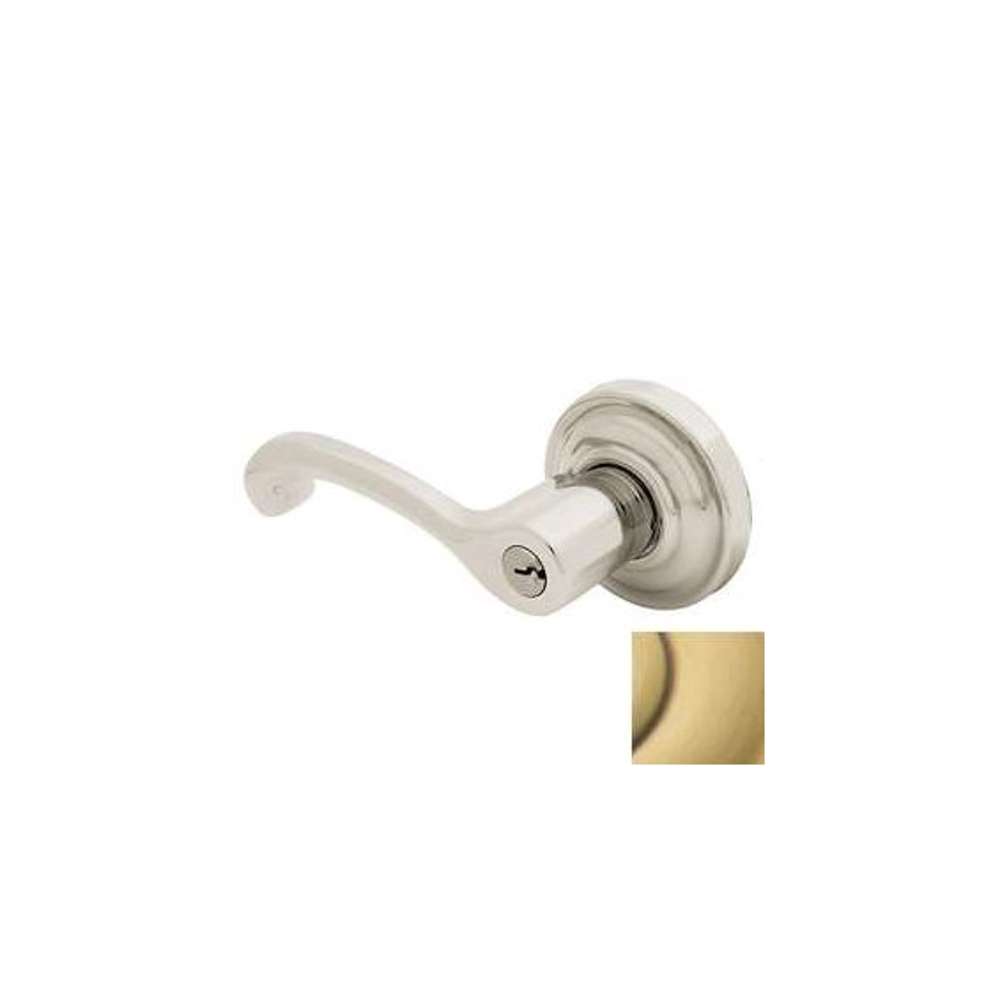 Baldwin Hardware Estate Classic Keyed Entry Lever with Classic Rose
