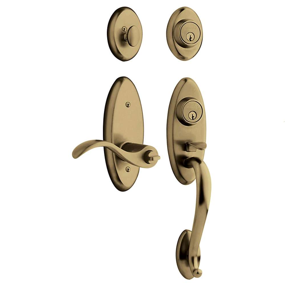 Baldwin Hardware 85345 Landon Two-Point Lock Handleset w-5255 Lever
