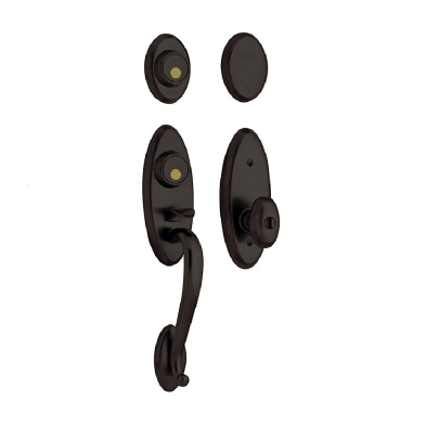 Baldwin Hardware 85345 Landon Two-Point Lock Handleset w-5255 Lever