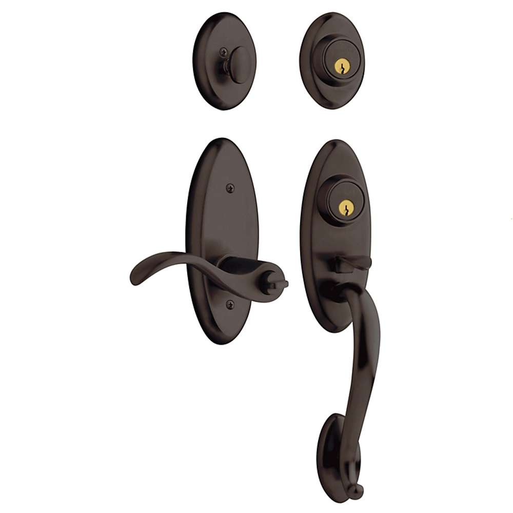 Baldwin Hardware 85345 Landon Two-Point Lock Handleset w-5255 Lever