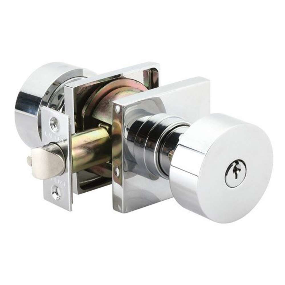 Emtek Brass Modern Design Series Key-In-Round Grade 2 Knobset