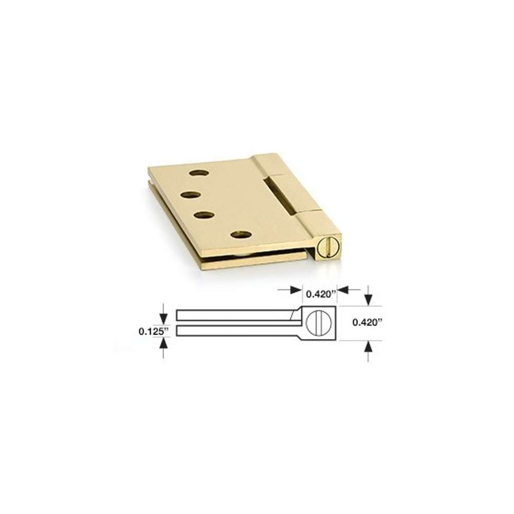 Emtek Square Barrel Heavy Duty Hinges - Solid Extruded Brass (0.125 ...