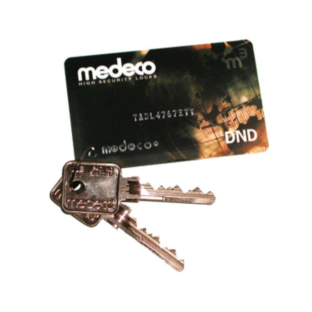 Medeco KY-DDCARD-DL-66 6 Pin Authorization Card With 2 Keys