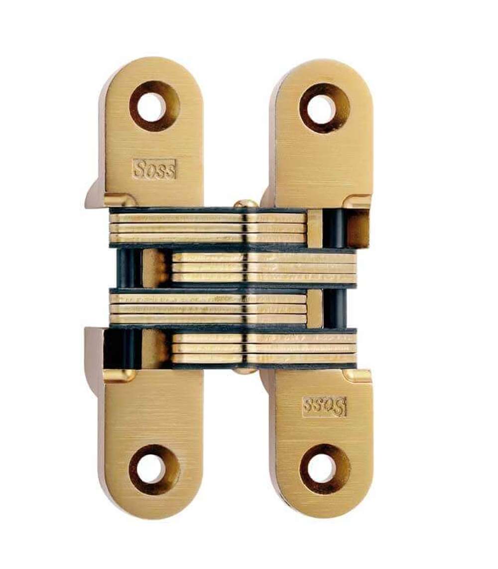SOSS Hardware 216US4 1-3/8in 20 Minute Fire Invisible Hinge Brass