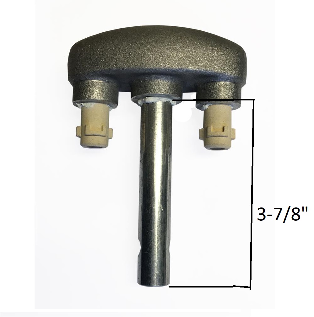 Dual Inverted Mantle Burner - 3-7/8" Slip-On
