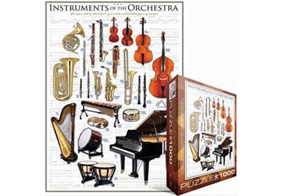 INSTRUMENTS OF THE ORCHESTRA PUZZLE & POSTER SET Music in Motion