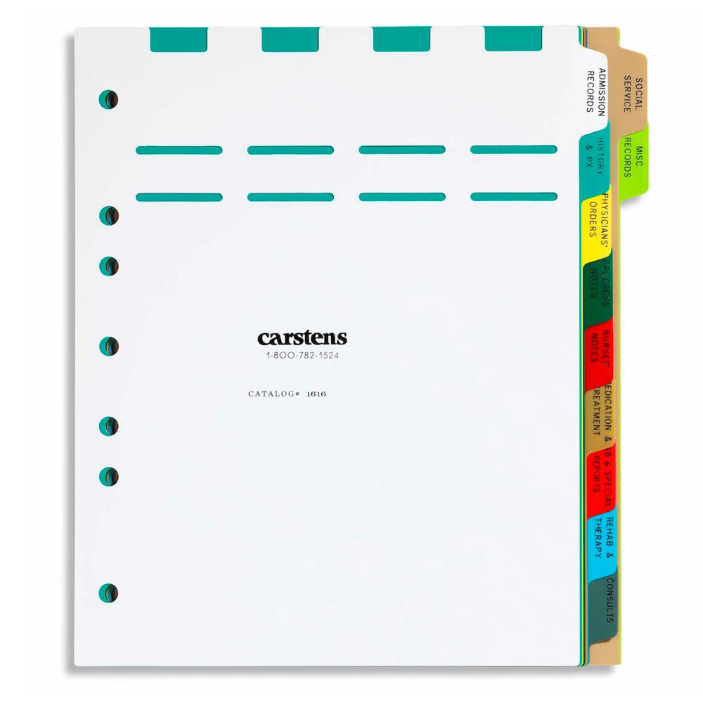 Carstens® Long Term Care Divider Set, 11 Tab