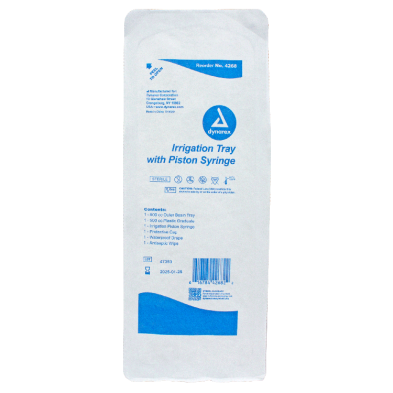 Irrigation Tray w/ Piston Syringe Dynarex Corporation