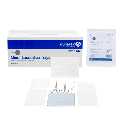 Minor Laceration Tray w/ Instruments Dynarex Corporation