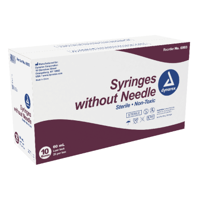 Syringe without Needle - Non Toxic - Luer Lock Dynarex Corporation